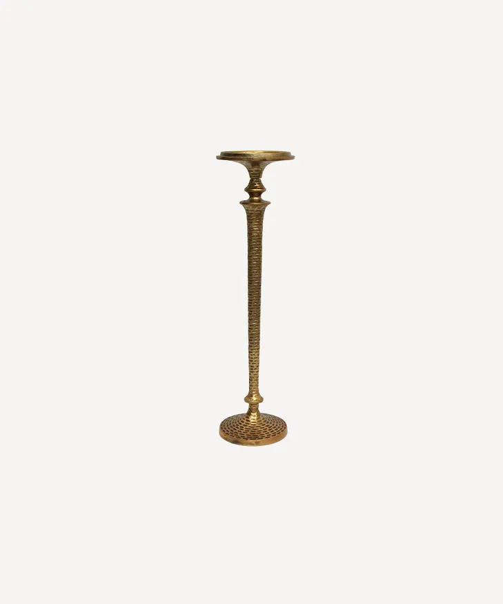 Hammered Pillar Candle Stick | Soul Food Depot & Gallery