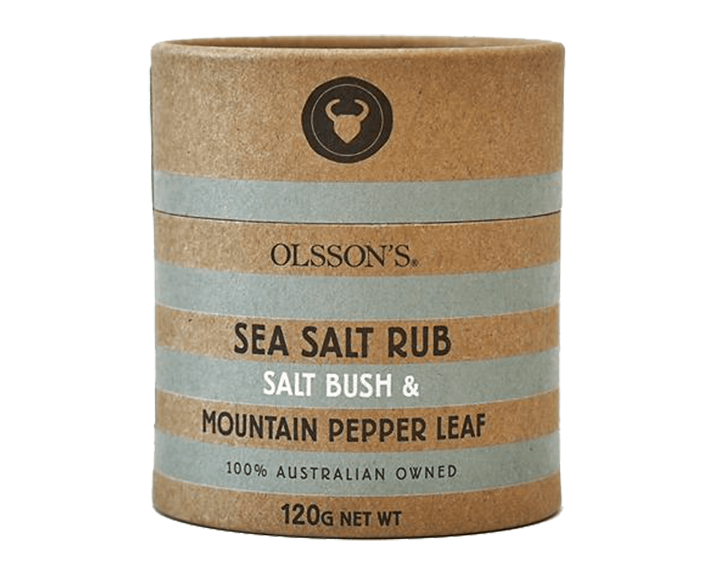 Salt Bush & Mountain Pepper Leaf Salt Rub - Olsson's Salt | Soul Food ...