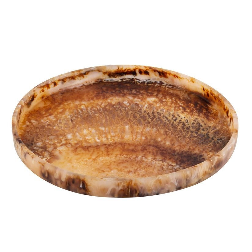 Tortoiseshell Round Platter | Soul Food Depot & Gallery