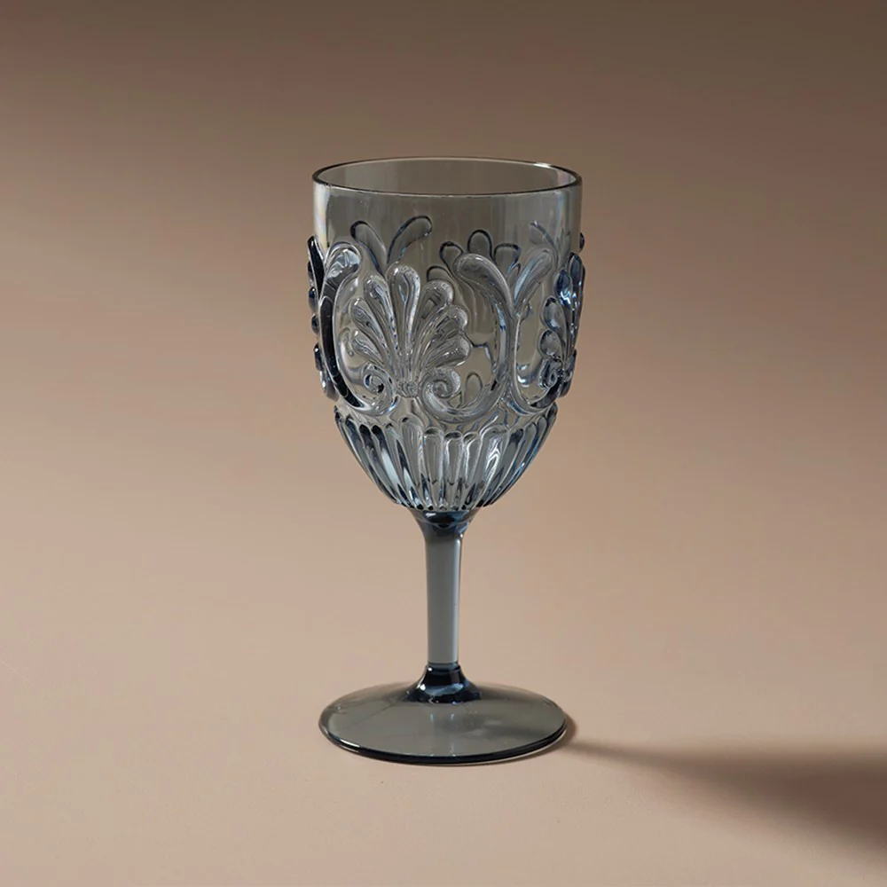 Flemington Acrylic Wine Glass Blue Soul Food Depot And Gallery